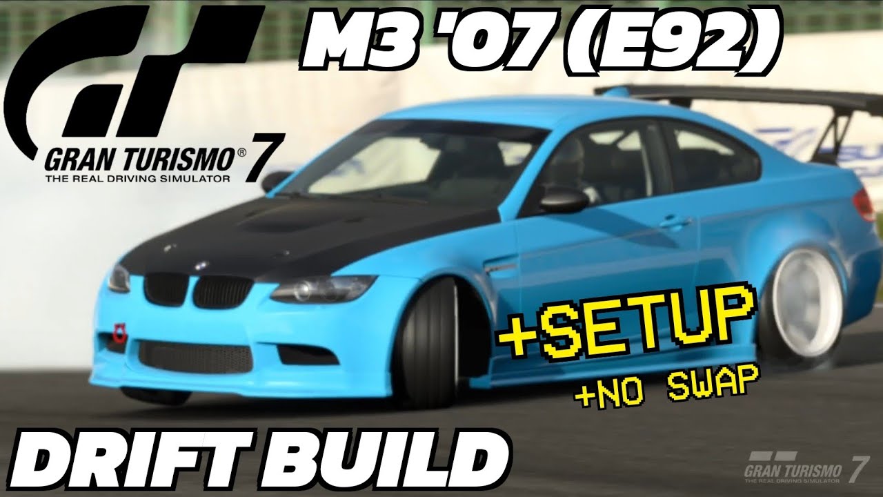 BMW M3 '07 (E92) Drift Tune Gran Turismo 7 Setup - YouTube