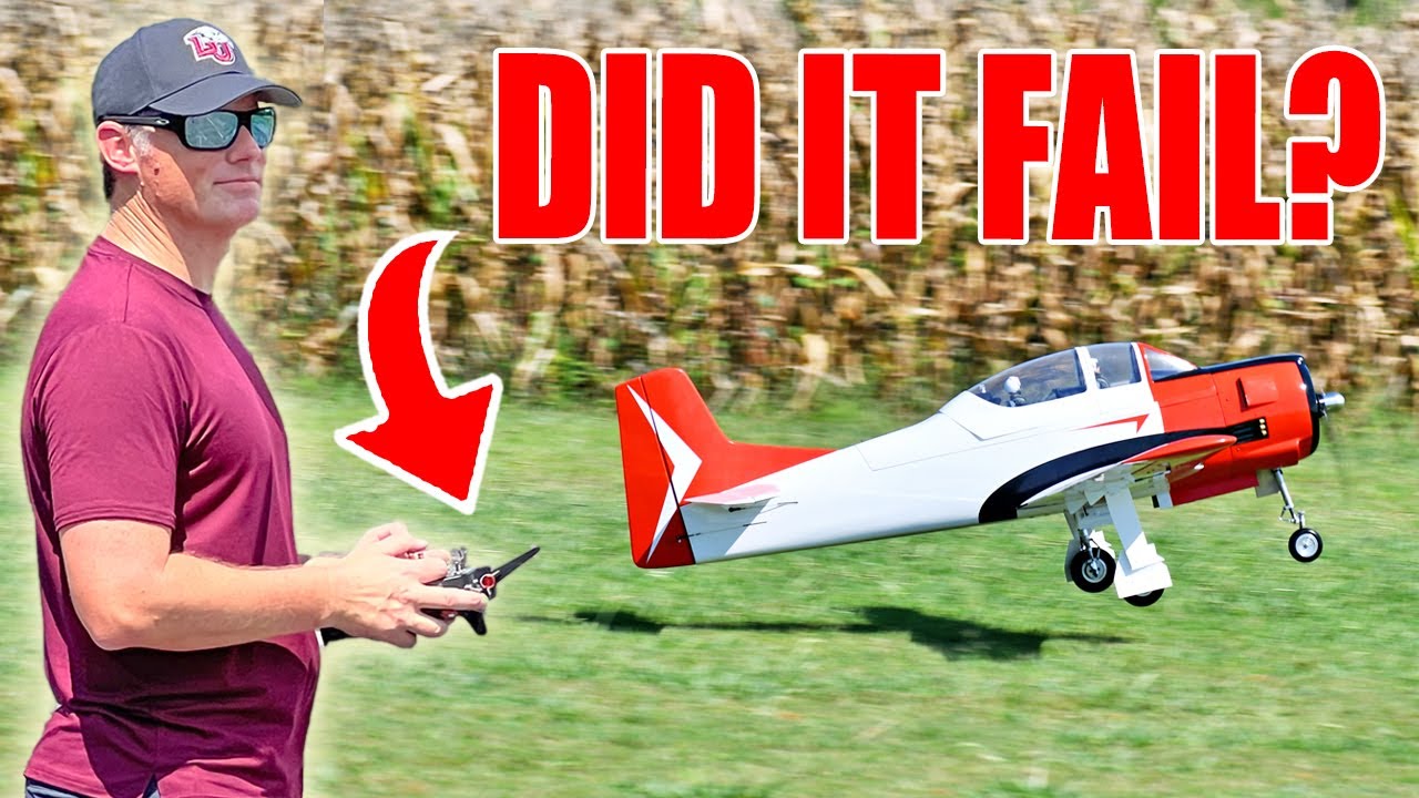 First Flight Failure: My Giant RC T-28's Tragic Maiden Flight - YouTube