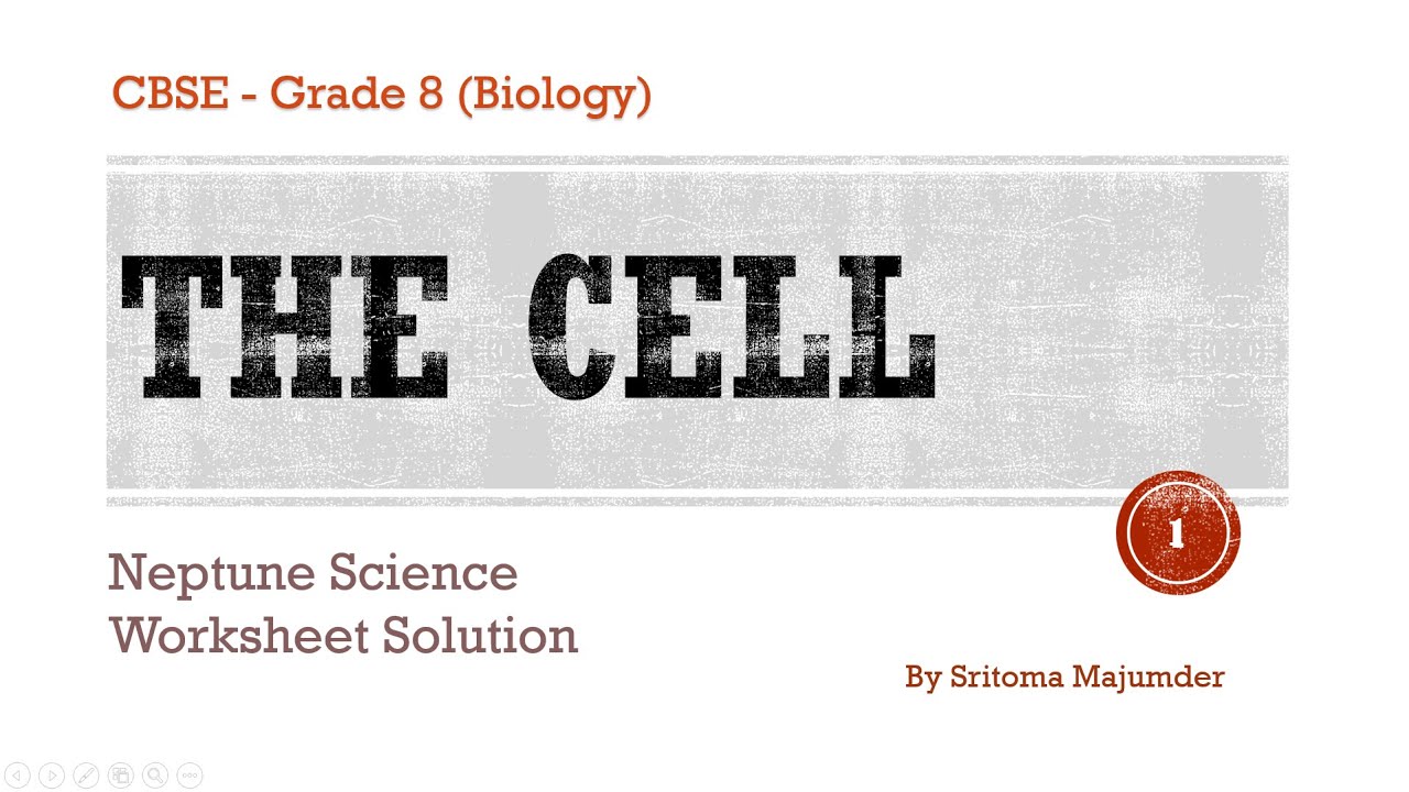 CBSE Grade 8 Biology The Cell Neptune Science Worksheet Solutions - YouTube