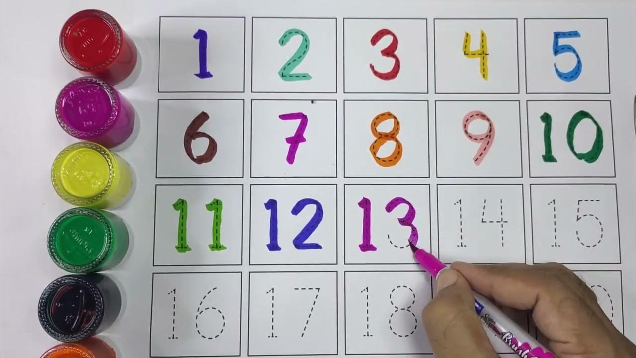 Learn Numbers,123 kids learn, 123, one tow three, 1 to 100 counting, 1 ...