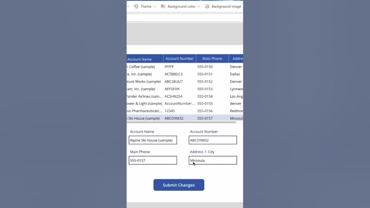 Powerapps Improved Data Table Control Selection And Value Properties Canvasapps Tutorial