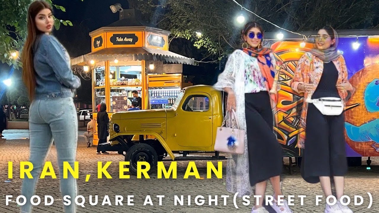 Food Square (Street Food) In Kerman,Iran - میدان غذای کرمان - YouTube