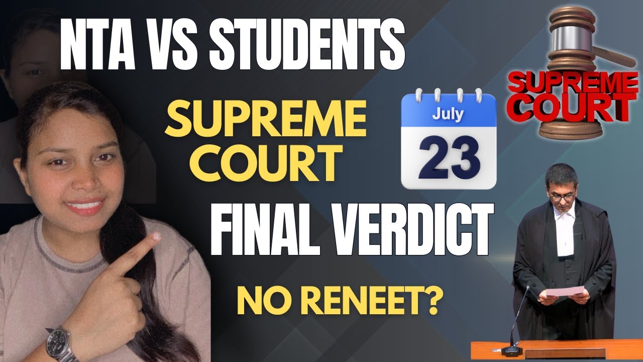 Supreme Court Final Verdict on RE NEET | NEET 2024 Scam - YouTube