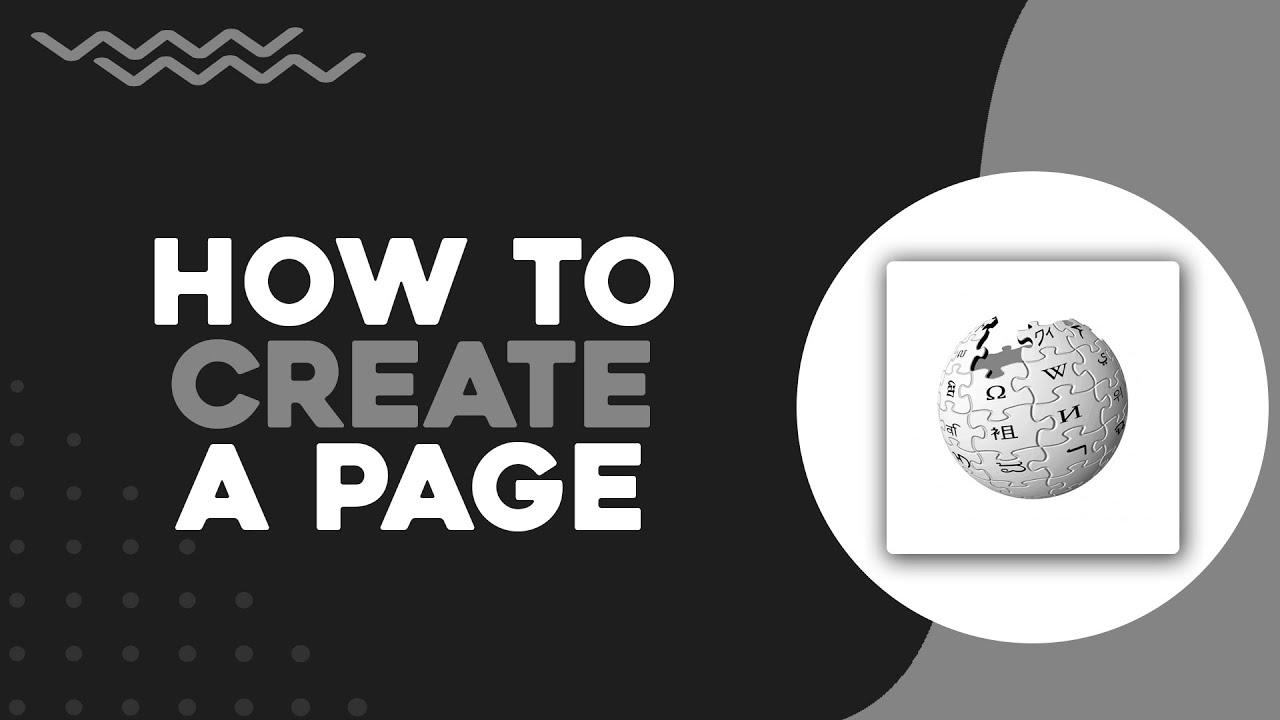 How To Create a Page on Wikipedia (Quick Tutorial) - YouTube