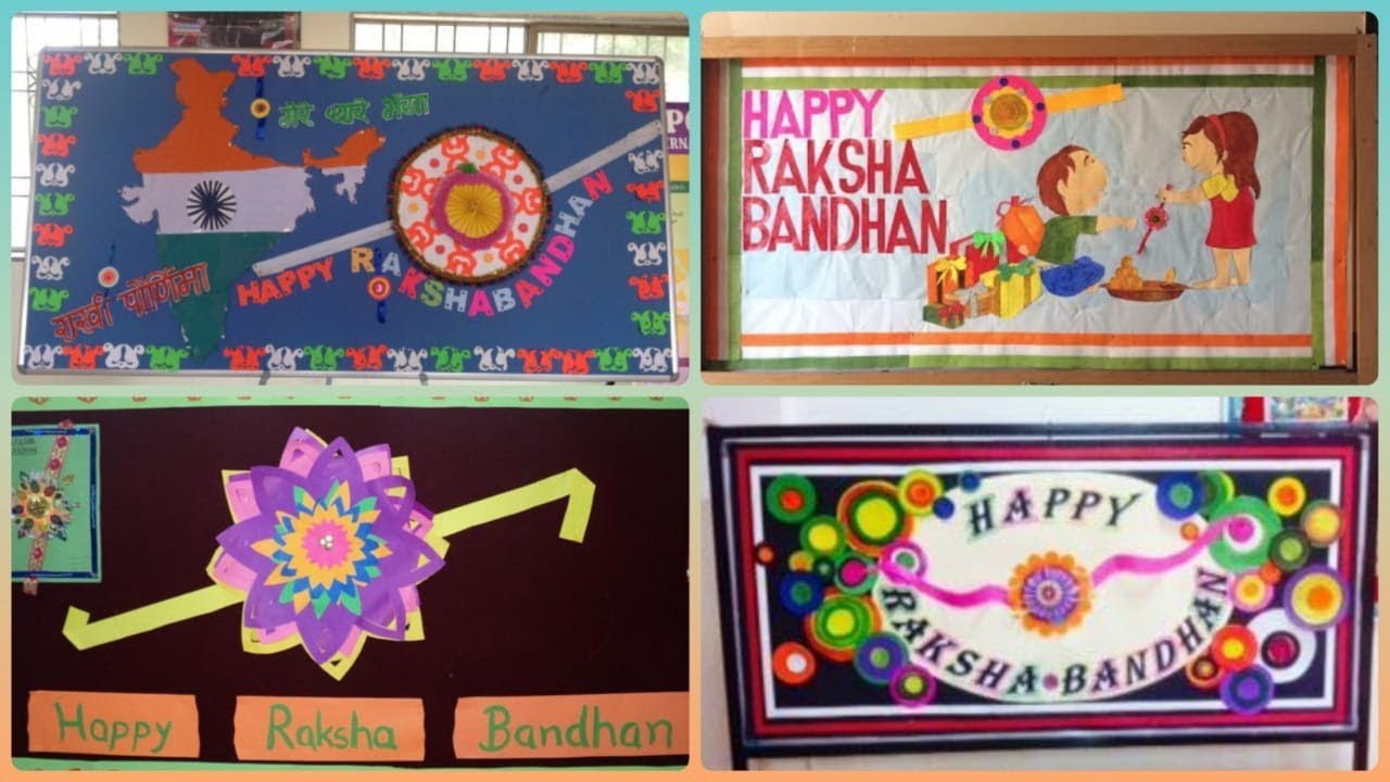 Raksha Bandhan school display board || rakhi display board ideas for ...
