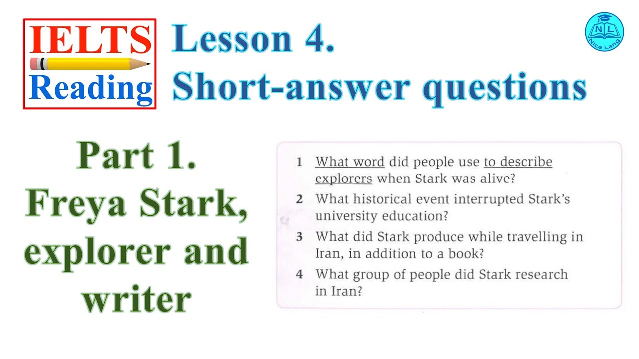 IELTS | Tips to do reading test | Lesson 4. Short-Answer Questions ...