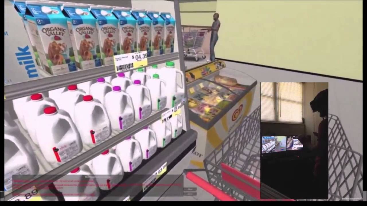 Virtual Grocery Store using Oculus Rift and Microsoft Kinect - YouTube