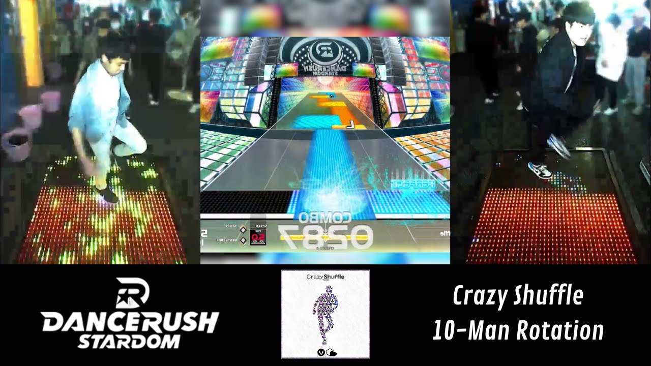 DANCERUSH: Post-PlayX4 10-Man Crazy Shuffle Rotation - YouTube