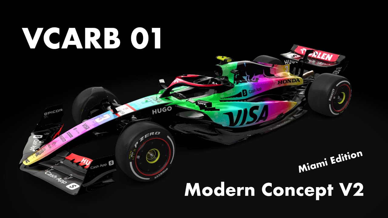 Visa CashApp RB - Miami 2024 Livery Concept - YouTube