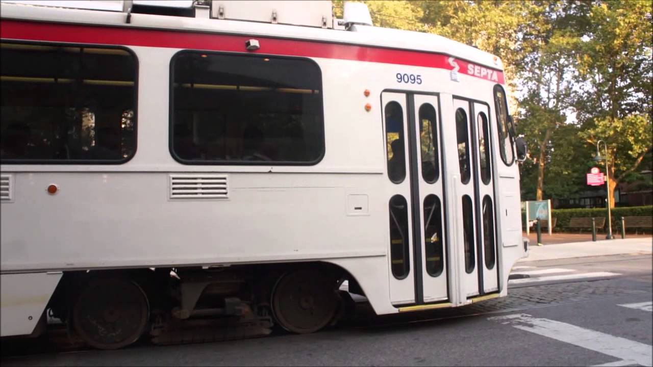 Septa Trolley's in West Philly and some buses - YouTube