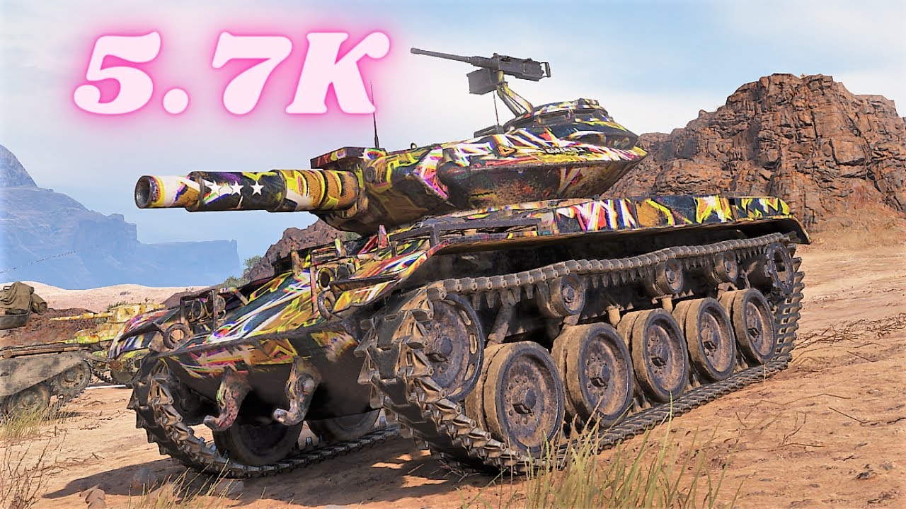 T49 - 5.7K Damage World of Tanks Replays ,WOT tank games - YouTube