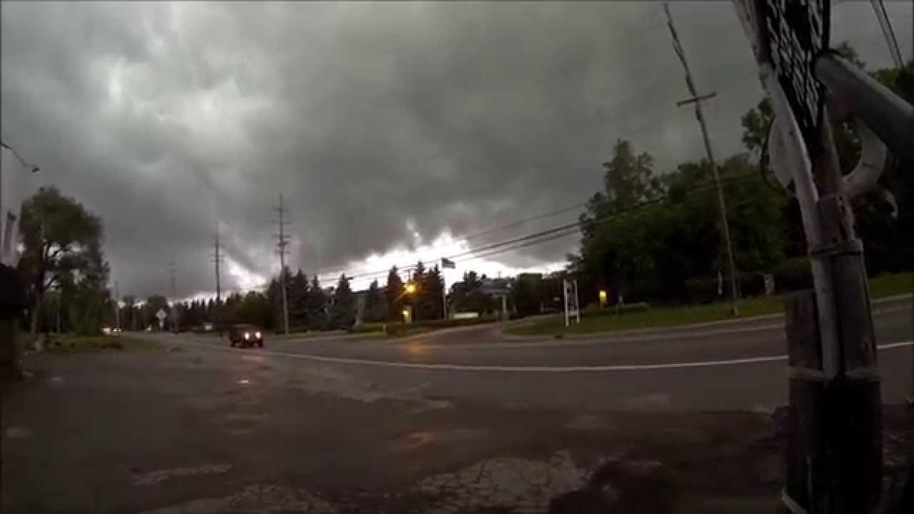 Storm: Funnel Clouds Forming (Harrison Twp. MI. 8/26/14) - YouTube