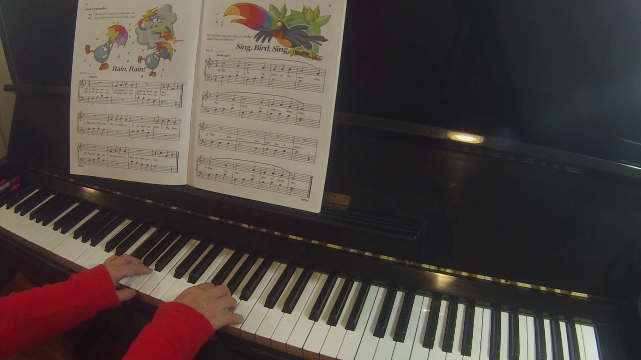 Rain, rain! | Bastien piano basics level 1 - YouTube