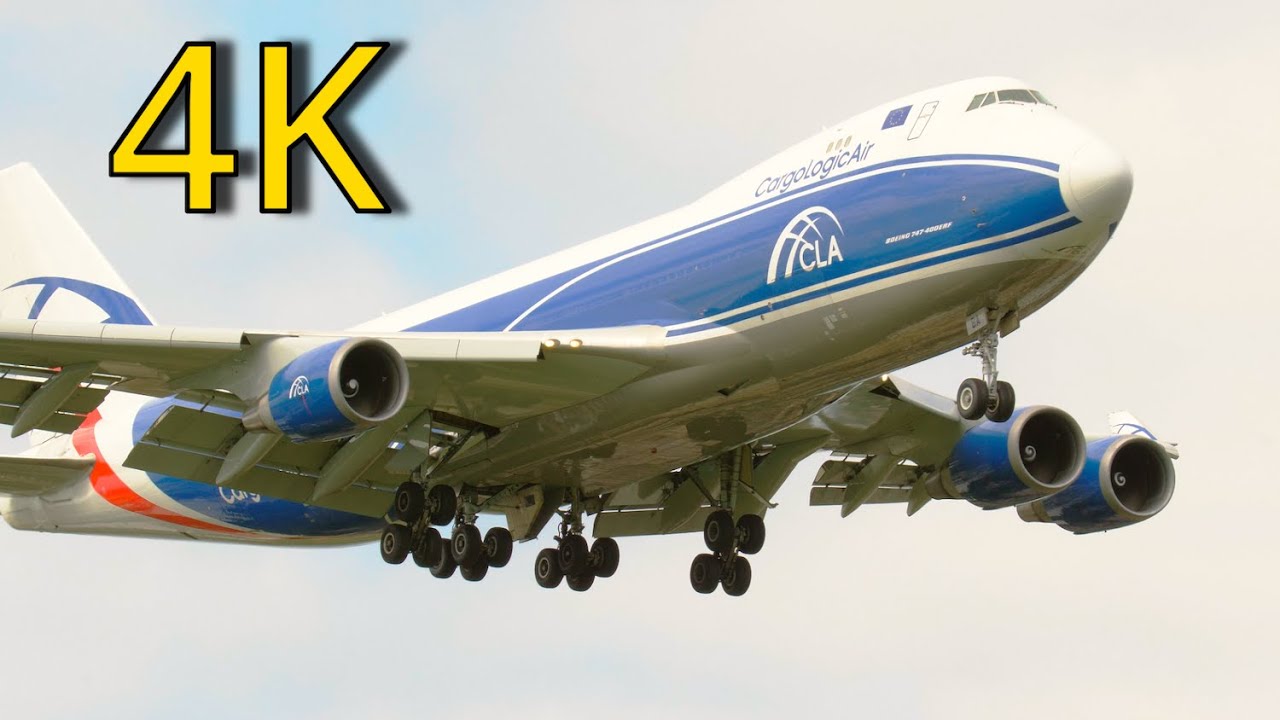 Airplanes in 4K Close UP landings at London Heathrow airport - YouTube