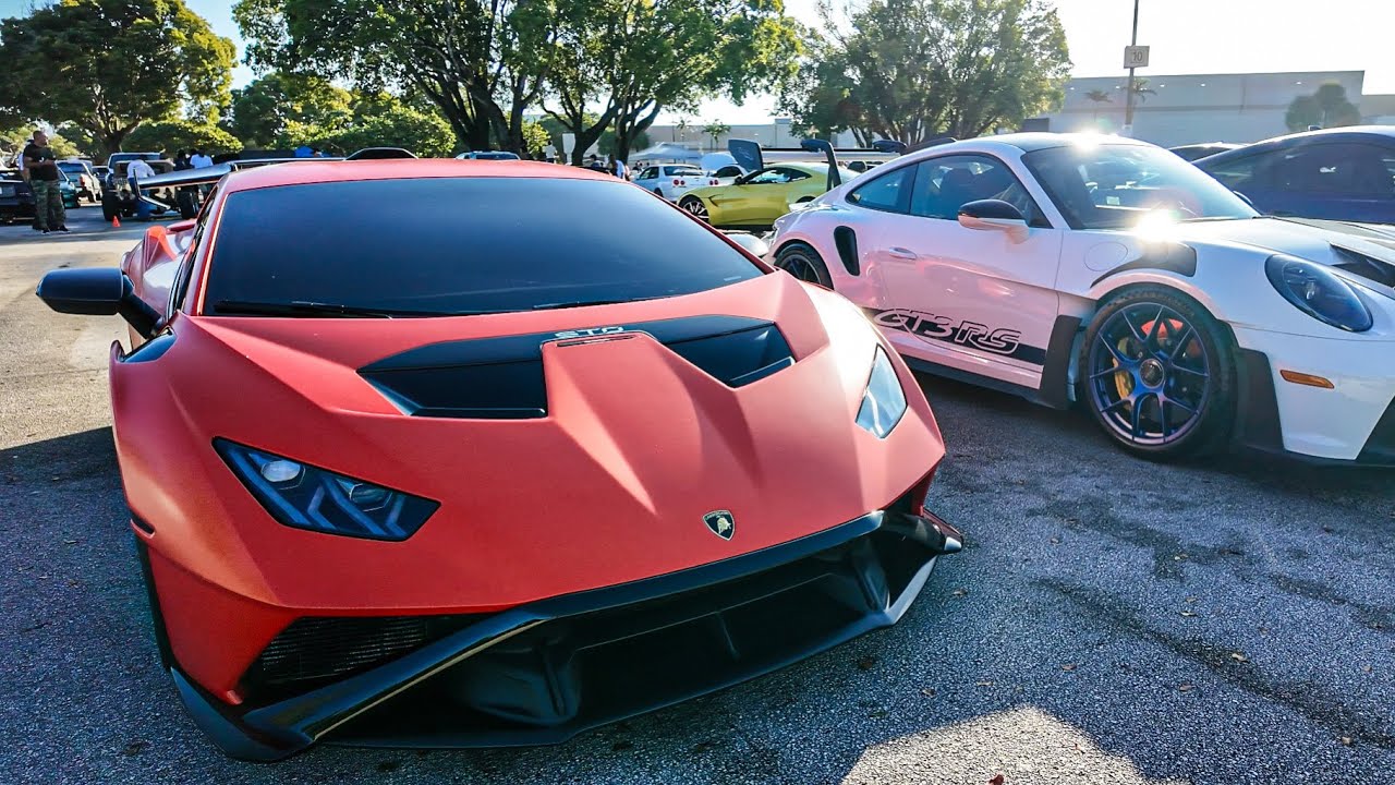 Supercars Take Over Cars & Coffee Miami! - YouTube