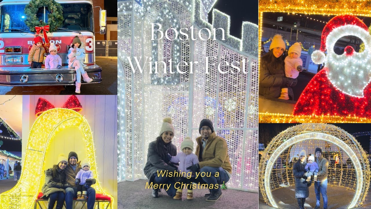 Boston Winter fest 2024 ☃️| Merry Christmas 🎄| Night out - YouTube