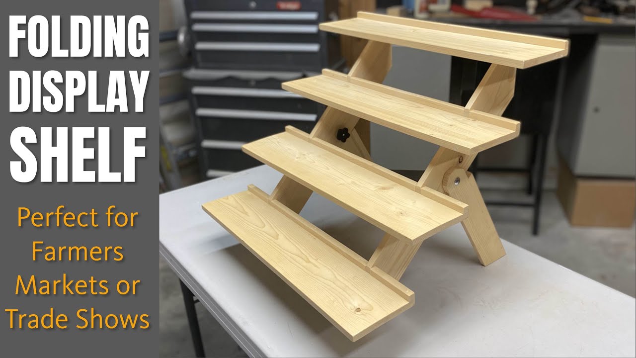 Folding Display Shelves - Display Shelves for Farmers Markets and Trade ...