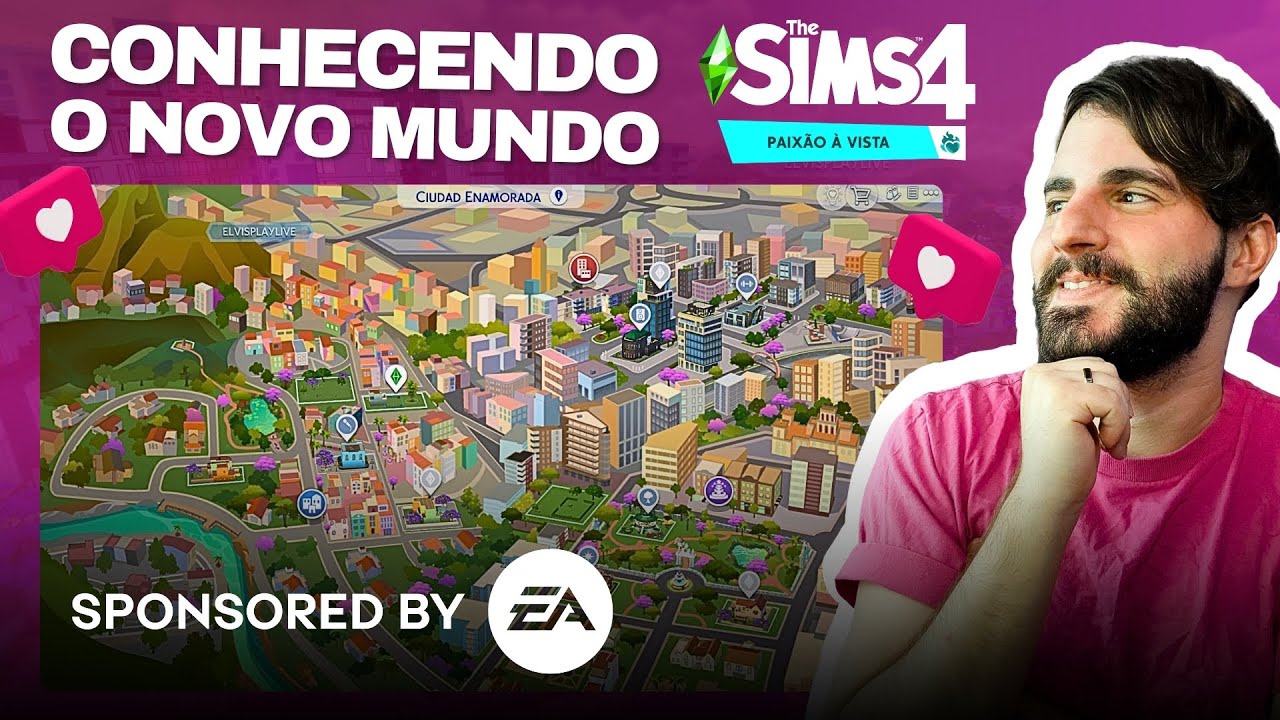 The Sims 4 Paixão à Vista: Conhecendo O Novo Mundo Ciudad Enamorada ...