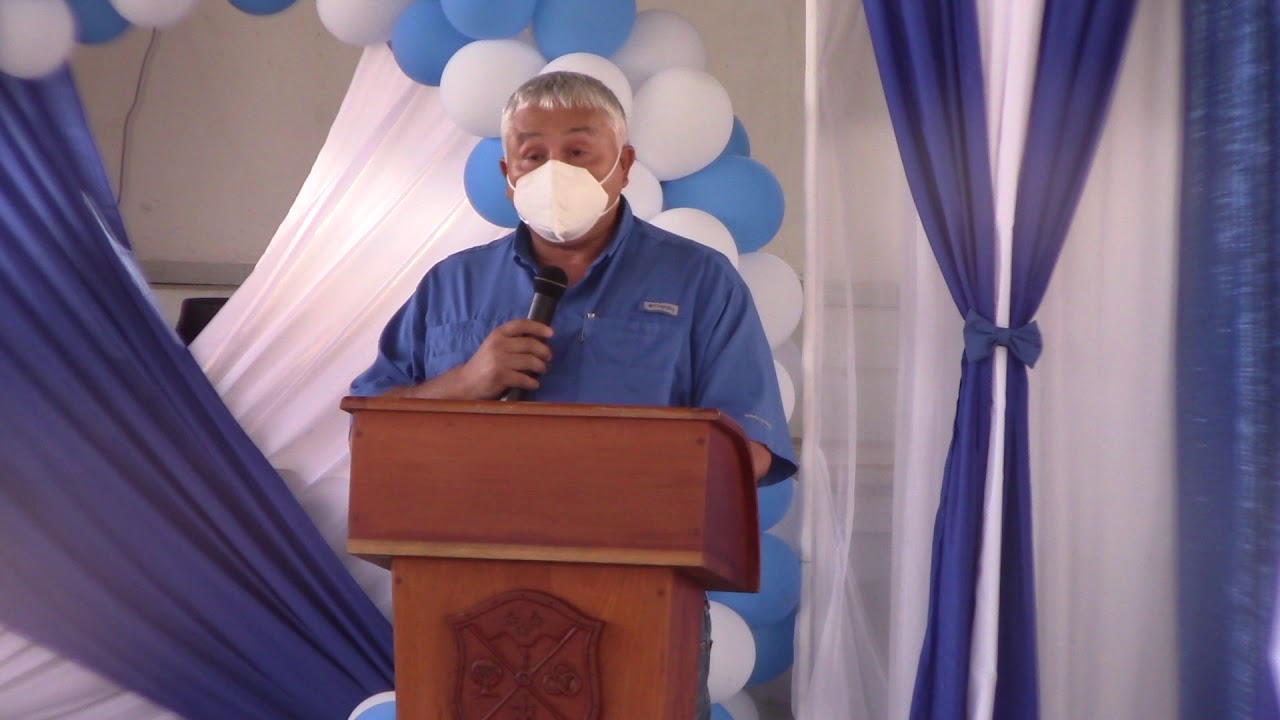 Hon. Jorge Espat, Cayo West area representative speaks at the official ...
