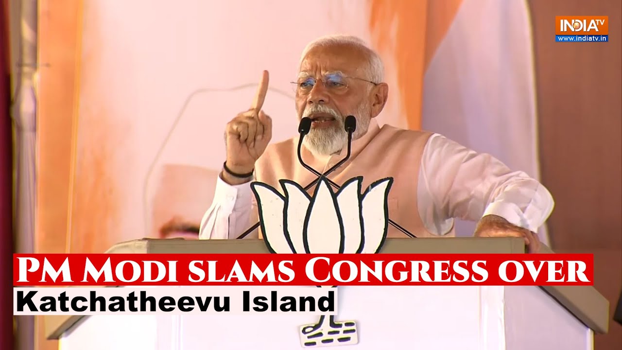 PM Modi rains fire on Congress over Katchatheevu Island: Maa Bharti Ka ...