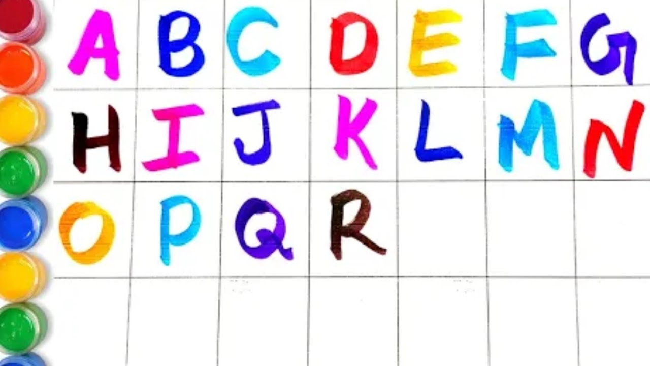 영어놀이 Learn Alphabet 알파벳 대문자 그리기 색칠하기 Abc Song 어린이 동요들으며 알파벳 읽기 색깔놀이