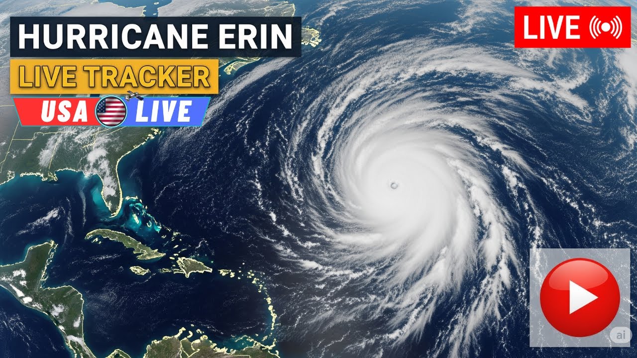 LIVE: Hurricane Erin Tracker | Real-Time Satellite & Forecast Path ...