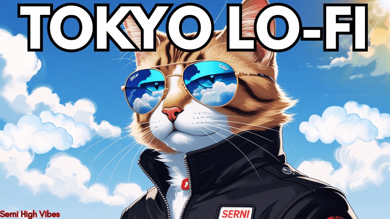 🕶️ Cool Cat Strut In Tokyo 80's Funk Lo Fi Beats Under Blue Skies - YouTube
