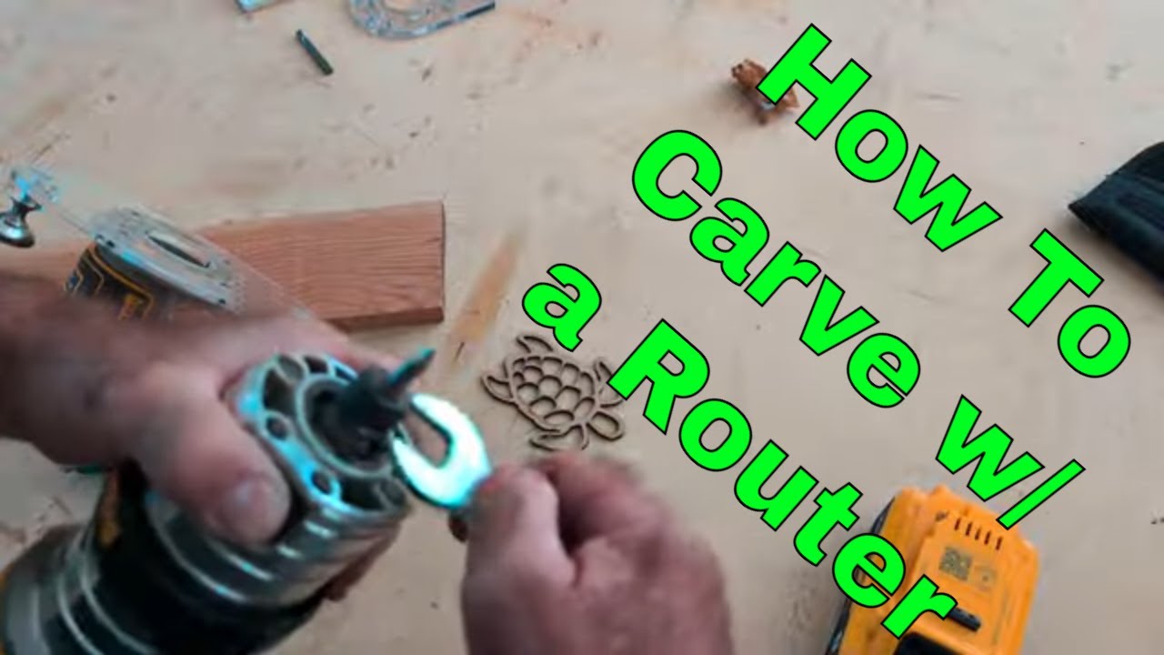 How to Hand Carve with a Router #woodworking #signs @oldave100 - YouTube