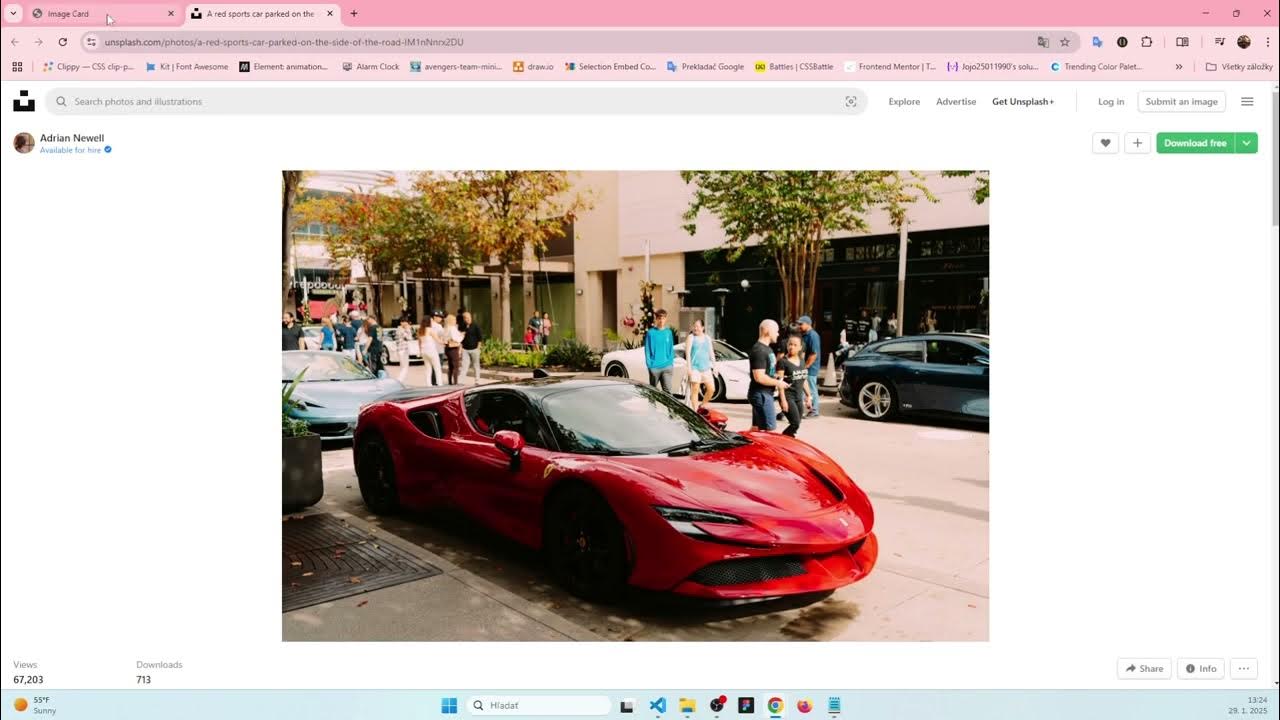 Ferrari Card = Html5, Scss - Bem, Vanilla Js. - YouTube