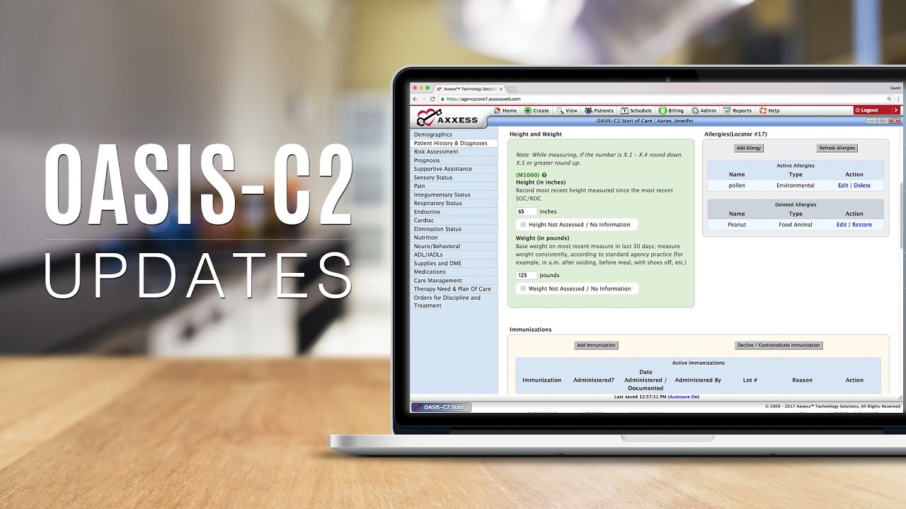 Axxess | OASIS-C2 Updates - YouTube