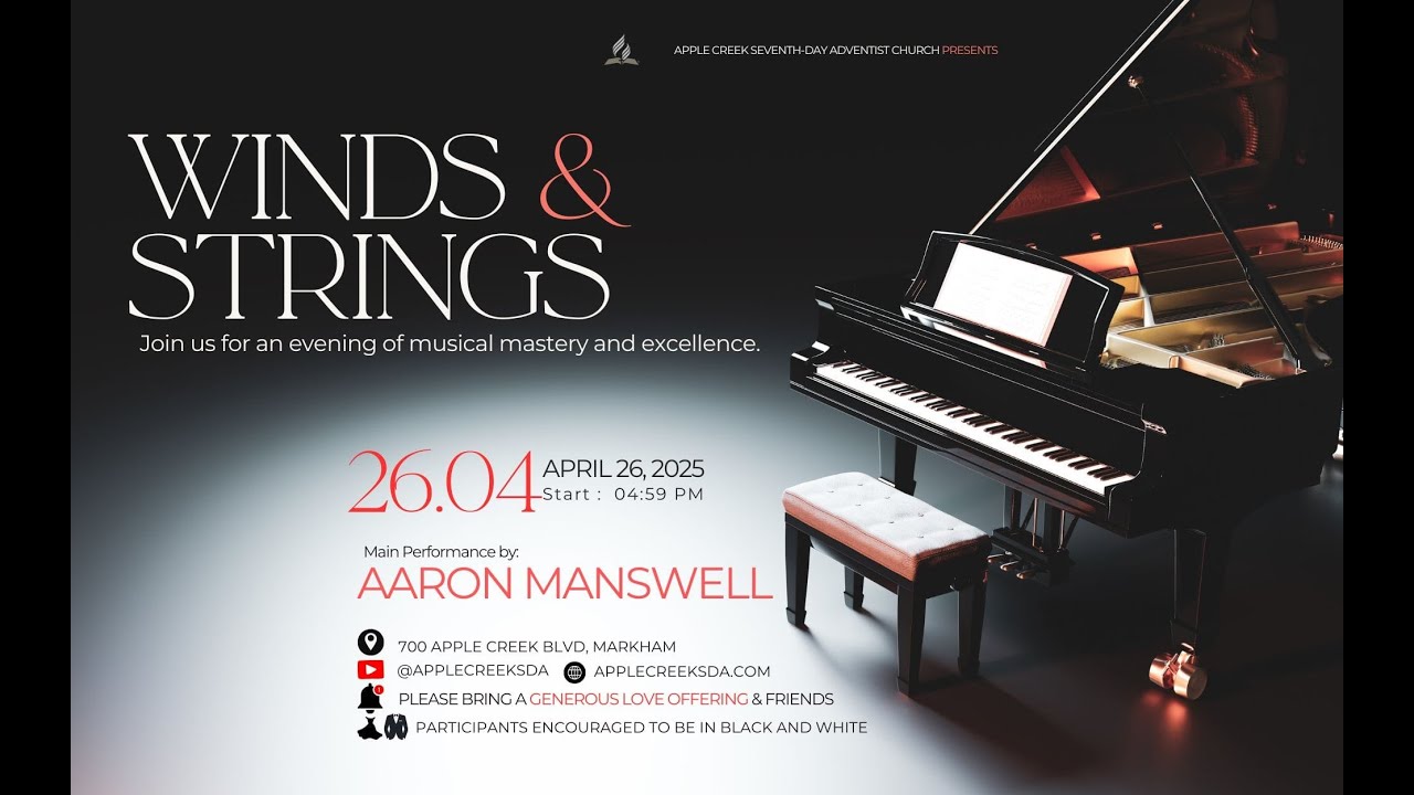 Apple Creek SDA - Sabbath Afternoon (Wind and String Recital) - April 26, 2025 - YouTube