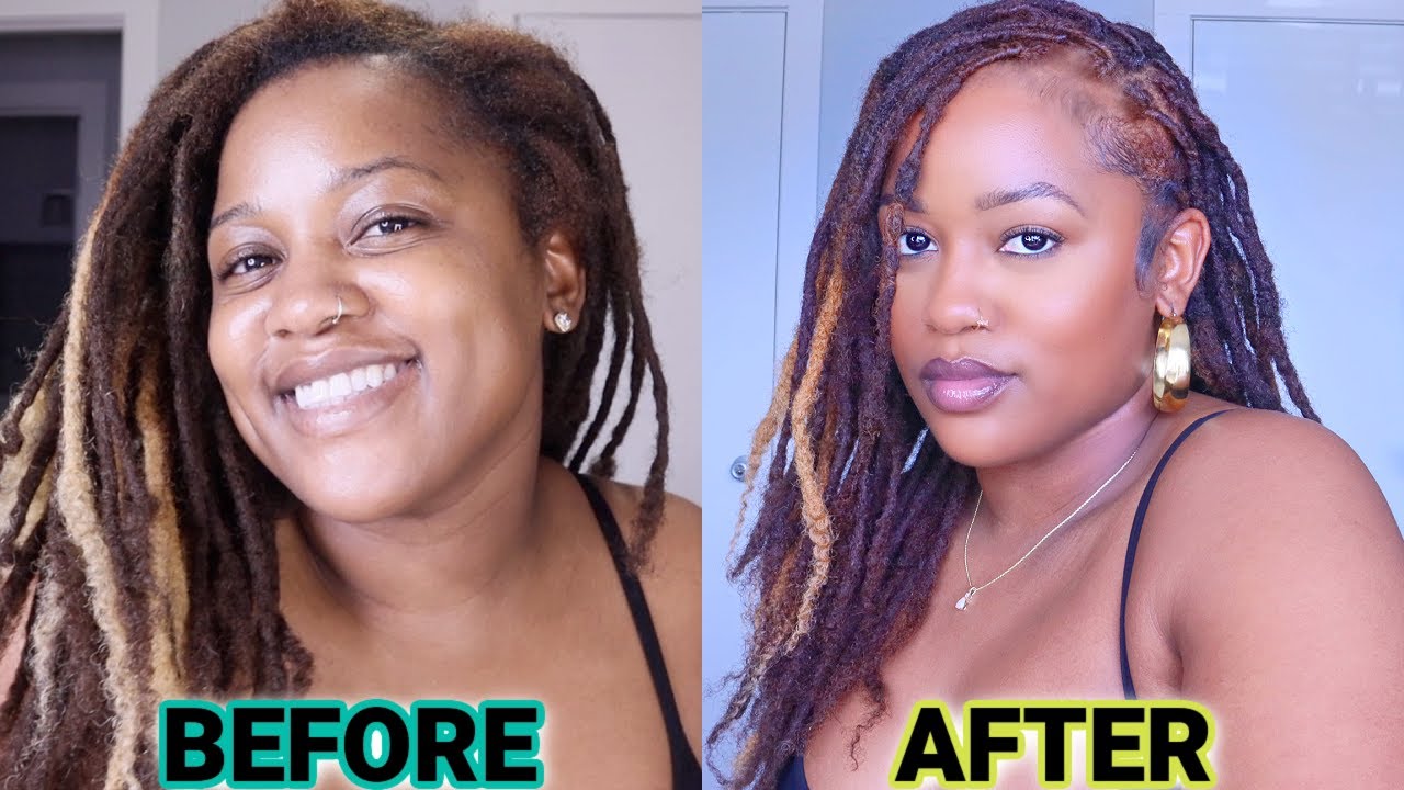 COLORING & RETWISTING MY LOC EXTENSIONS - YouTube