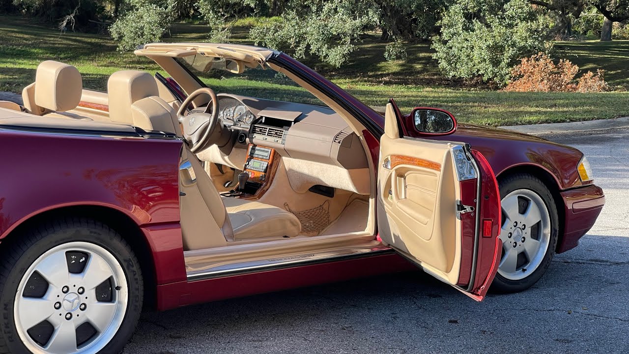 1999 Mercedes SL500 seats operating - YouTube