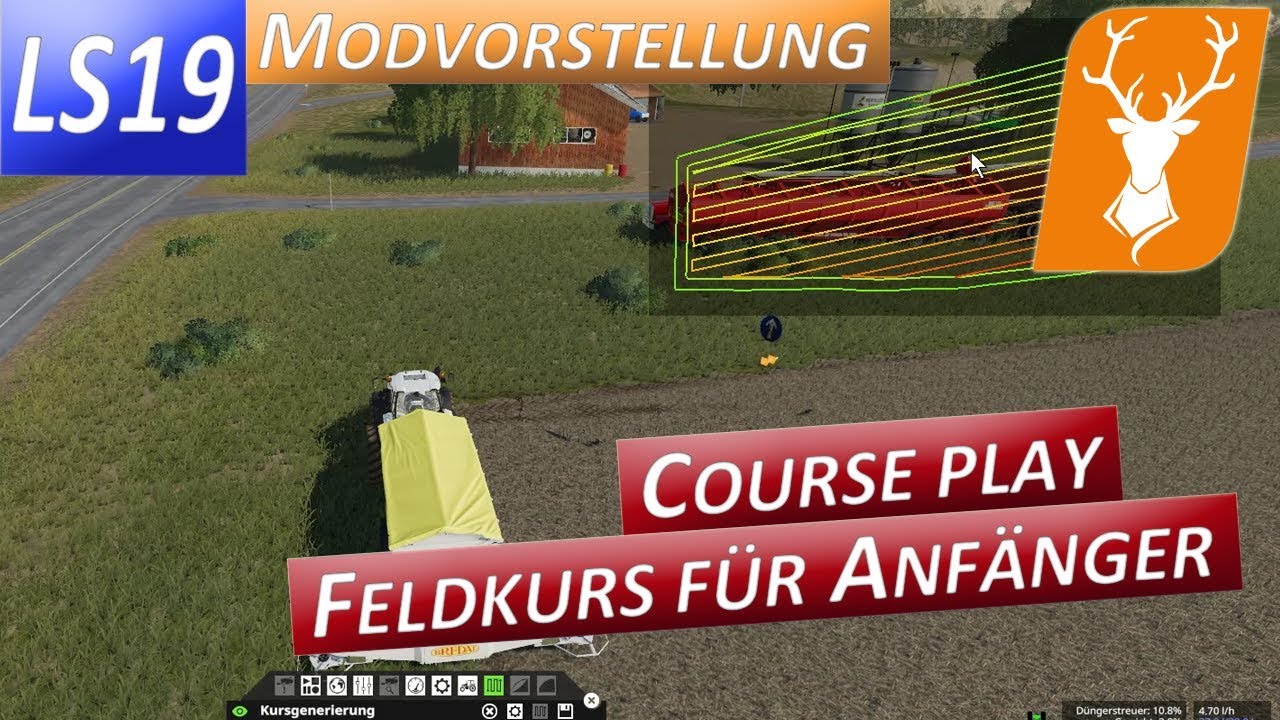 LS19 Wie erstellt man einen Feldkurs mit Courseplay. Tutorial für ...
