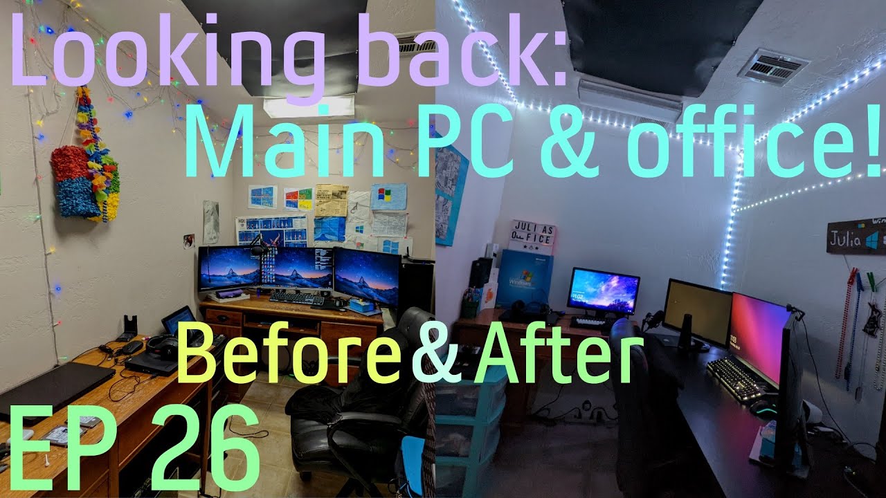 Looking back: Main PC & office setup! - YouTube