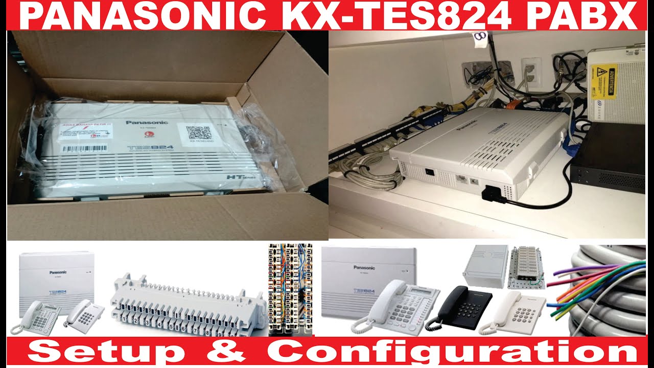 PABX TES824 Panasonic Complete Installation Guide - YouTube