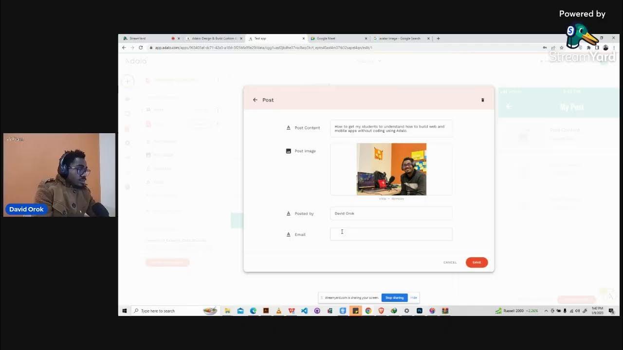 Understanding how to use Adalo to build mobile apps without coding - YouTube