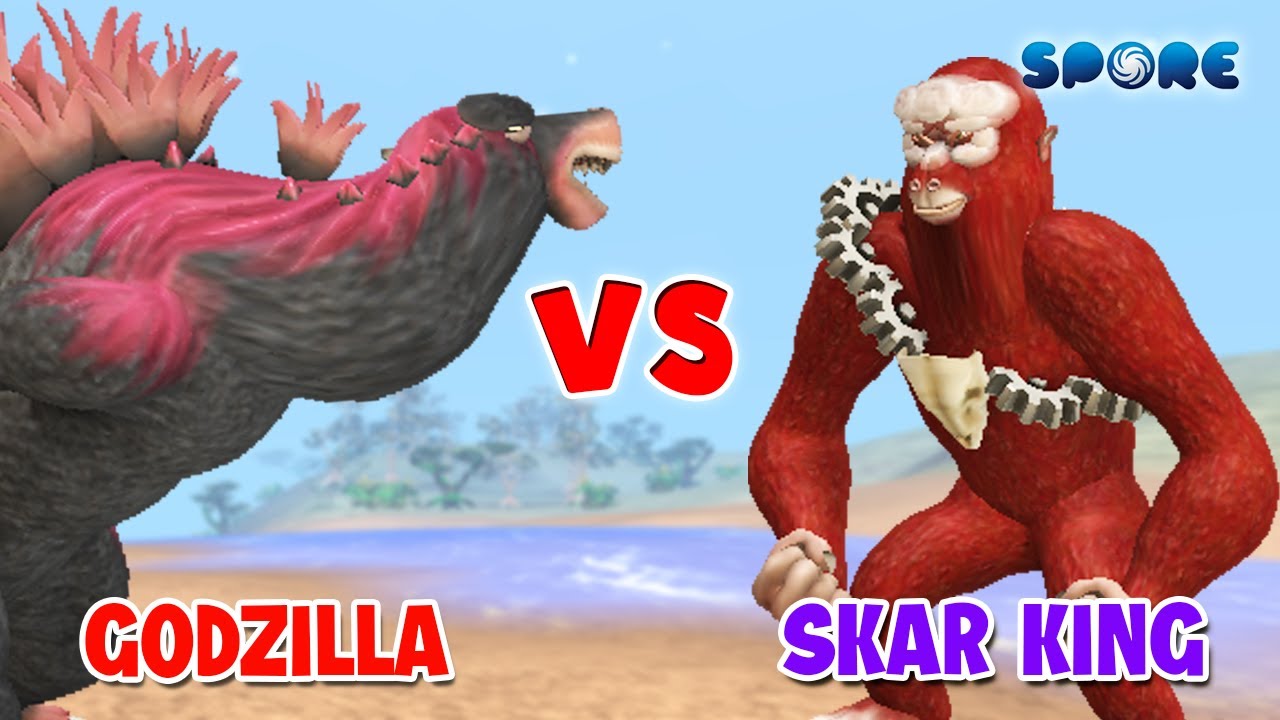 Godzilla Vs Scar King Titan Face Off S5e5 Spore Youtube