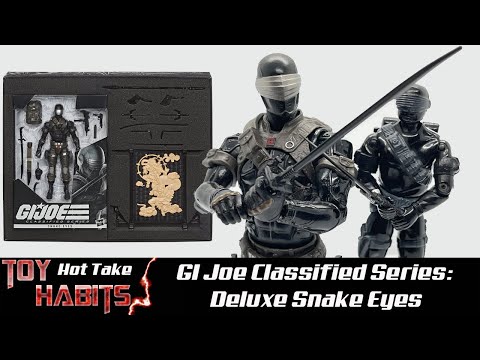 Deluxe Snake Eyes GI Joe Classified Series Review and 1985 Vintage Figure Comparison