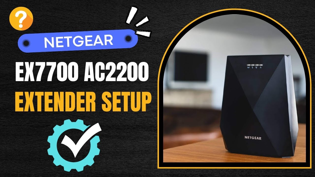 Nighthawk ex7700 ac2200 extender setup - YouTube