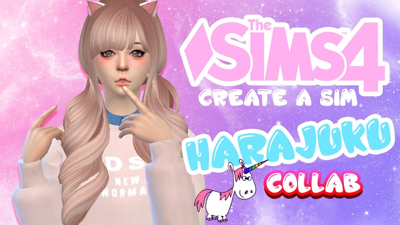 The Sims 4 Create A Sim 【harajuku】 Collab W Zet Simmer Youtube