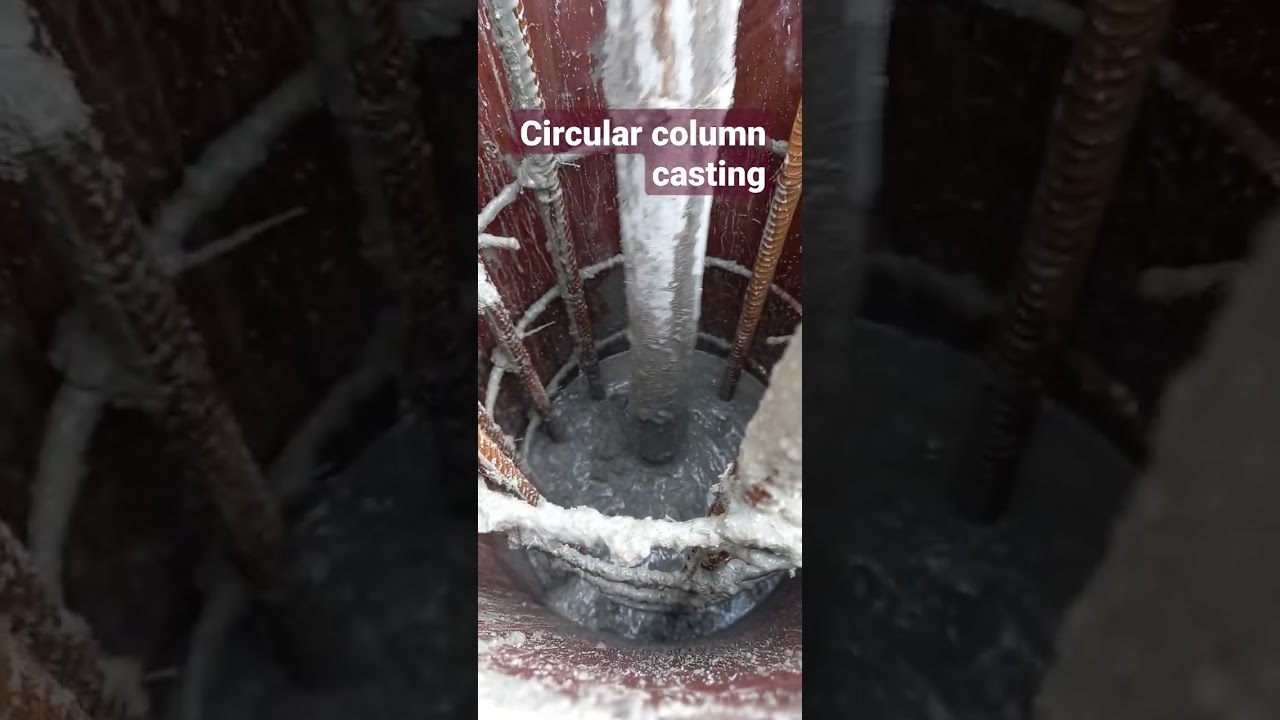 Circular column casting |#column #shorts - YouTube
