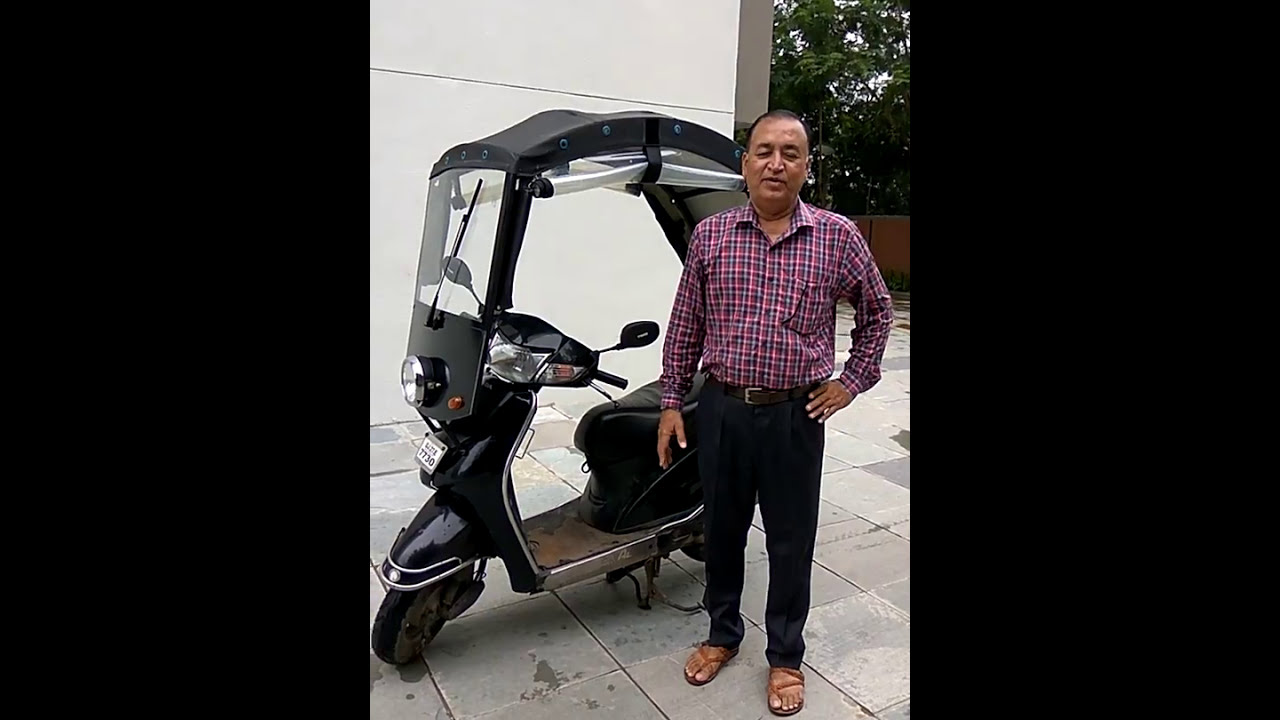 Crazy Invention on Scooter | Scooter Roof-Top | Roof-Top on Two Wheeler ...