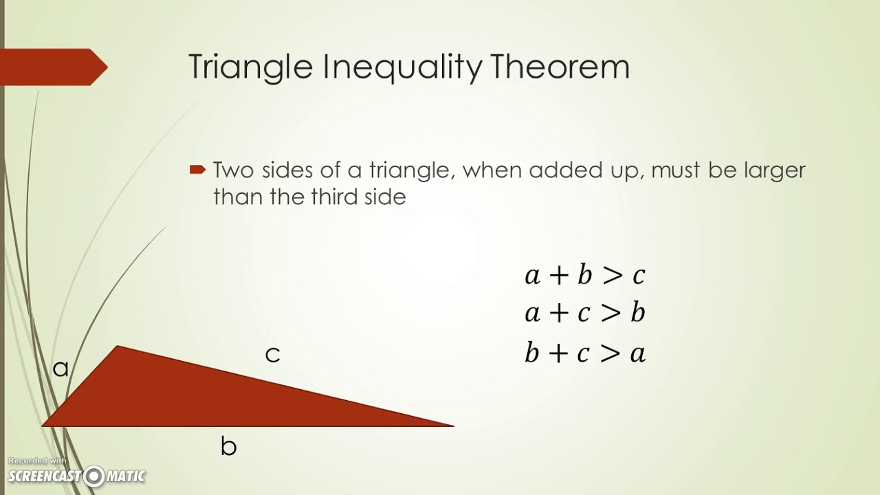 3 3 Inequalities in Triangles - YouTube