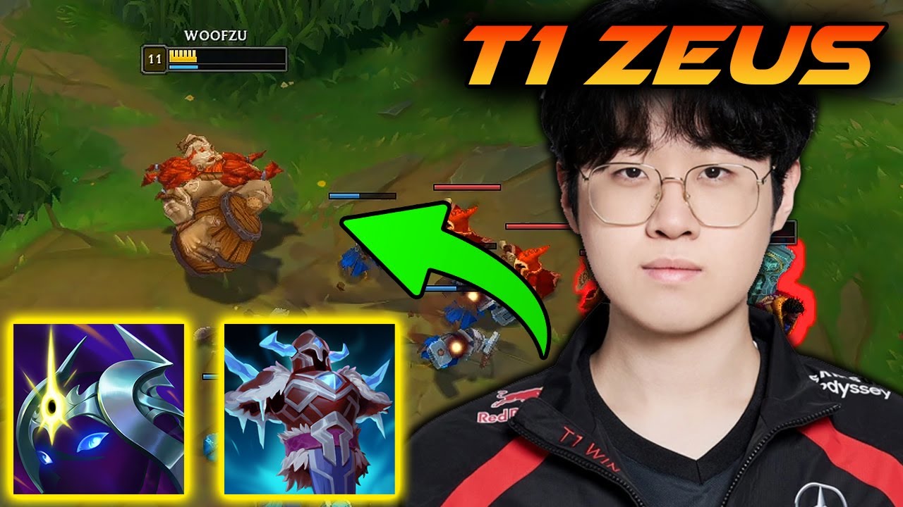 THIS 'T1 ZEUS' WORLD CHAMPION BUILD GRAGAS IS REALLY THE BEST - YouTube