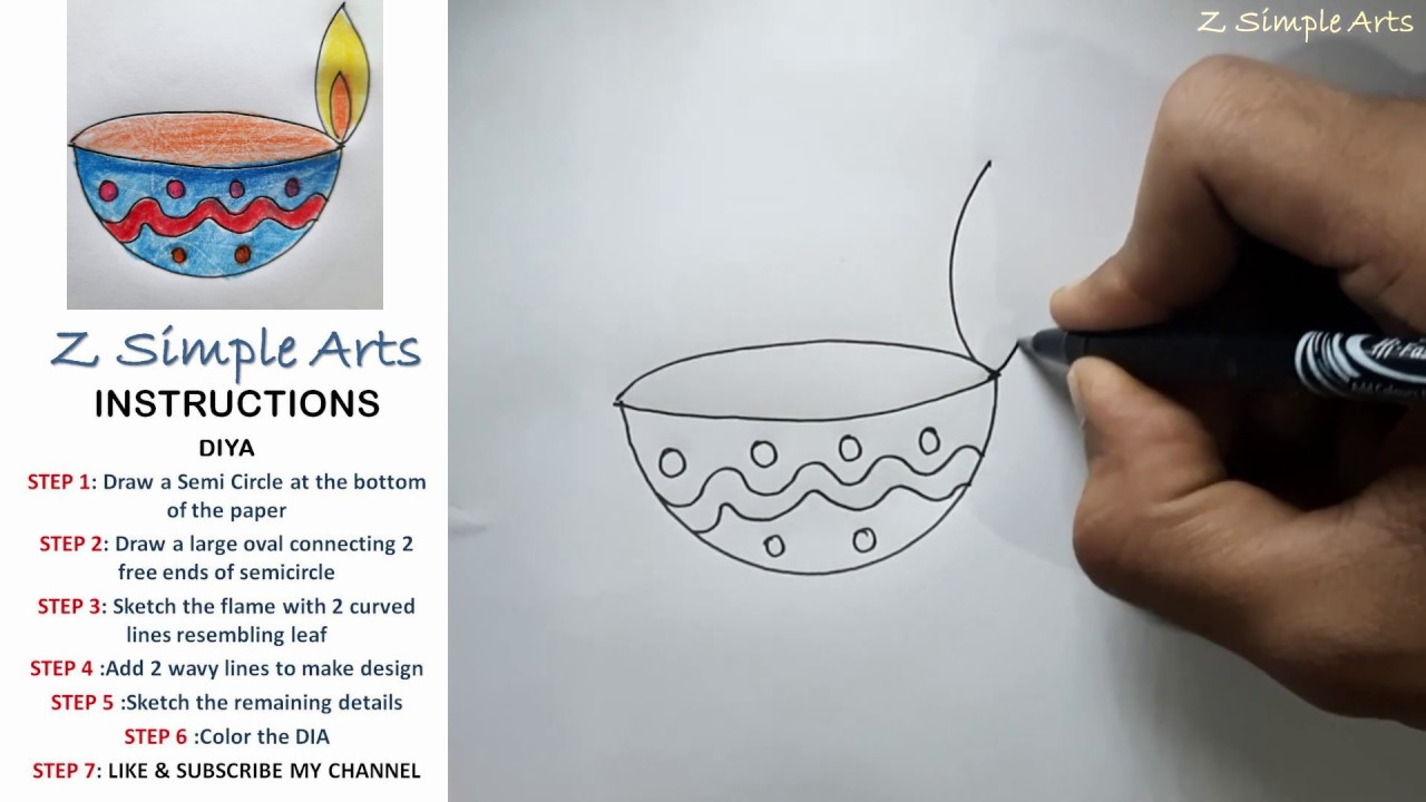 How to draw a DIYA - YouTube