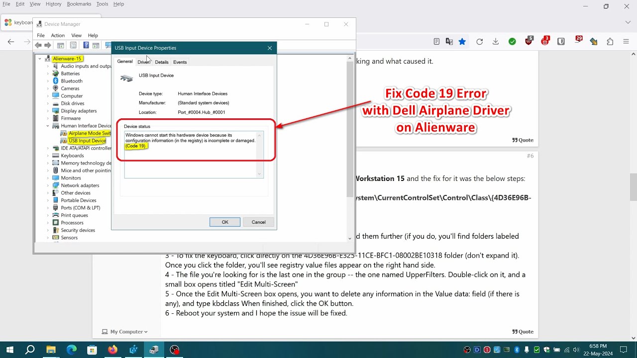 Step-by-Step Guide: Fixing Code 19 Driver Problem on Alienware Windows ...