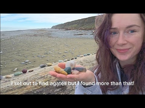 This beach provided unreal stones, beyond the agates that I had expected to find here!