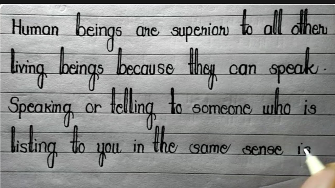 One page handwriting || English writing || 1 page writing in english ...