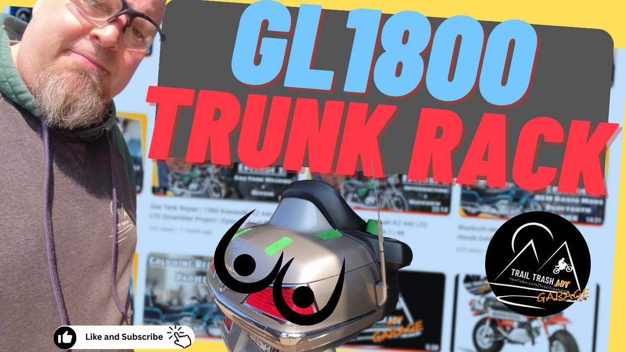Honda GoldWing GL1800 Trunk Rack install. - YouTube